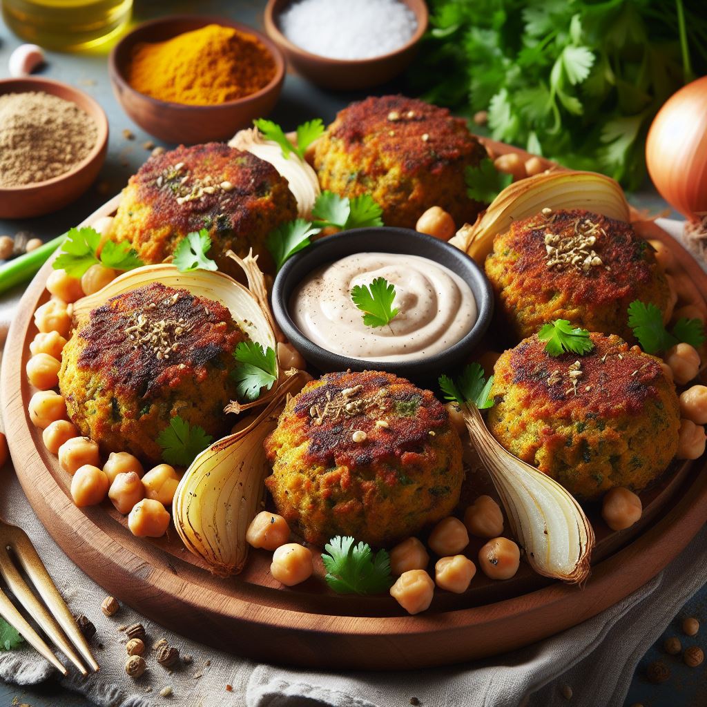 Falafel Assado com Molho de Tahine
